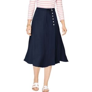 Talbots | Skirts | New Talbots Wrap Around Side Button Midi Skirt ...